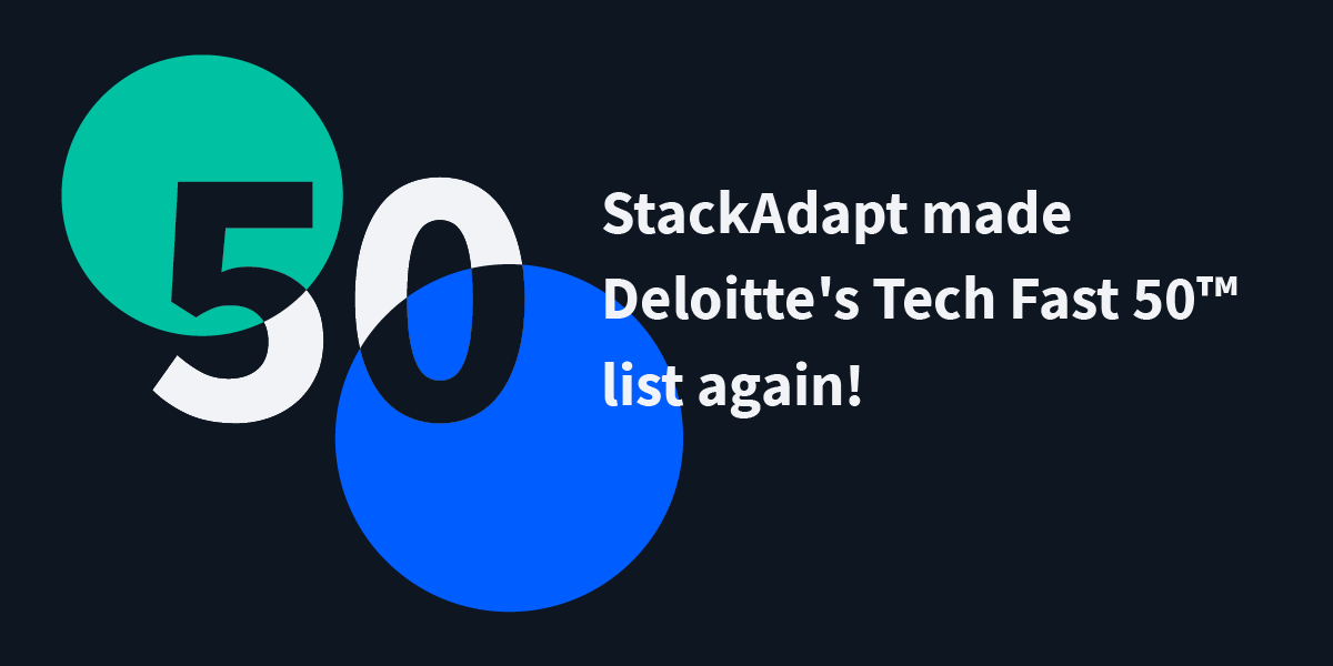 StackAdapt On Technology Fast 50™ Companies List | StackAdapt