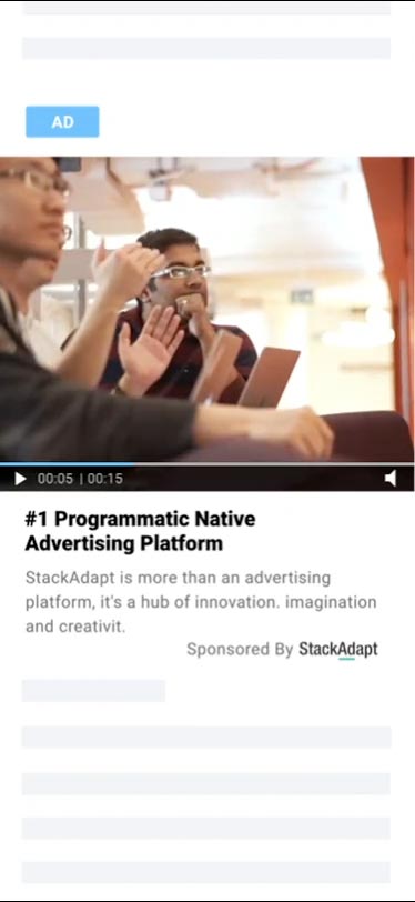 Video Advertising Platform - Promote Video Ads | StackAdapt