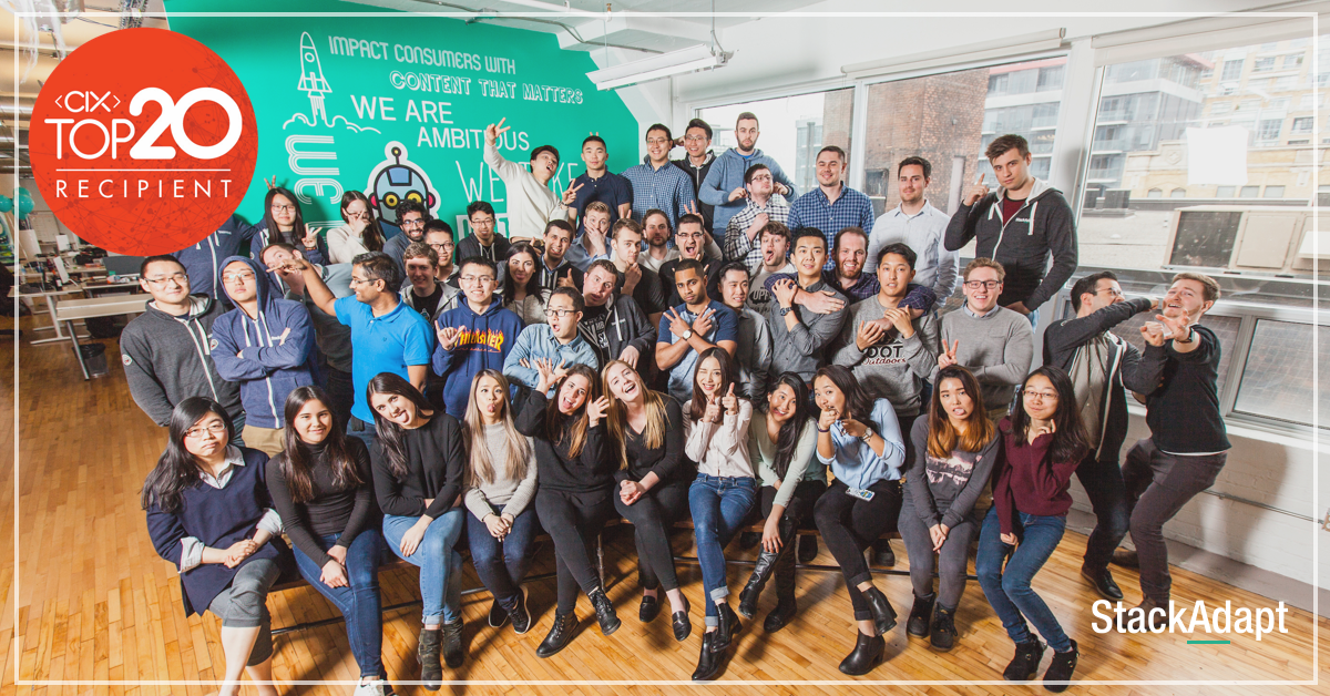 StackAdapt Ranked a Top 20 Innovative Company by CIX | StackAdapt